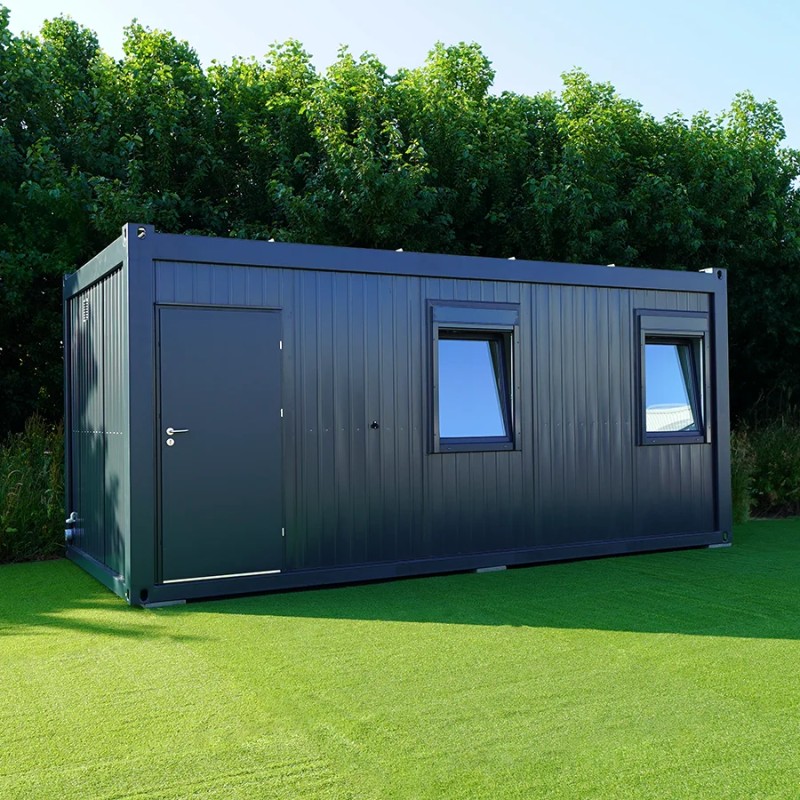 6×3 metre storage unit with toilet and kitchen RAL 7016